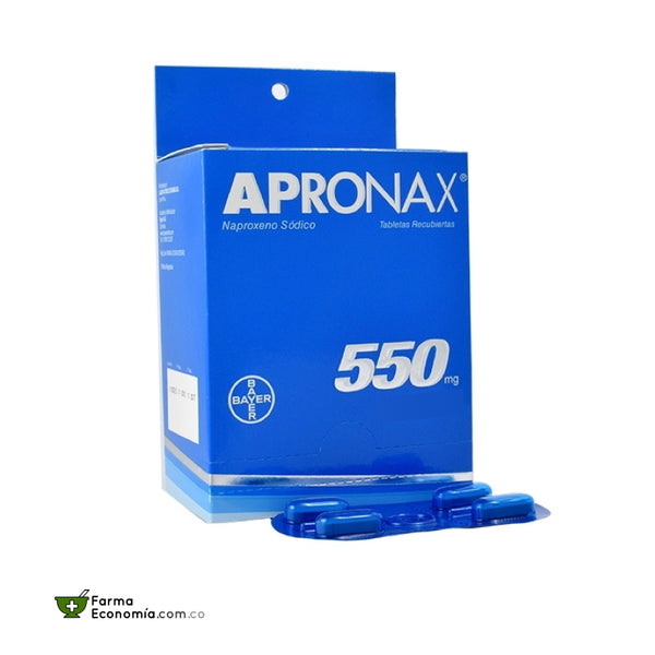 Apronax 550 mg Caja de 60 Tabletas – Droguería Farma Economía
