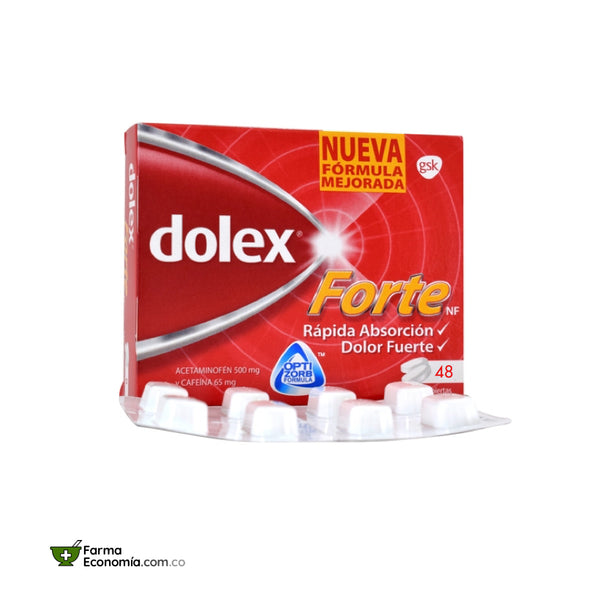 Dolex Forte Caja de 100 Tabletas – Droguería Farma Economía