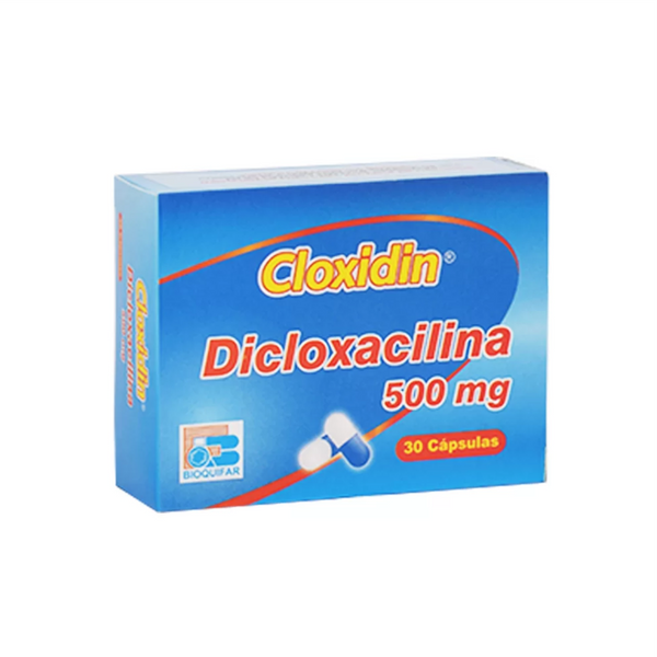 Cloxidin 500 mg Caja x 30 Cápsulas – Droguería Farma Economía