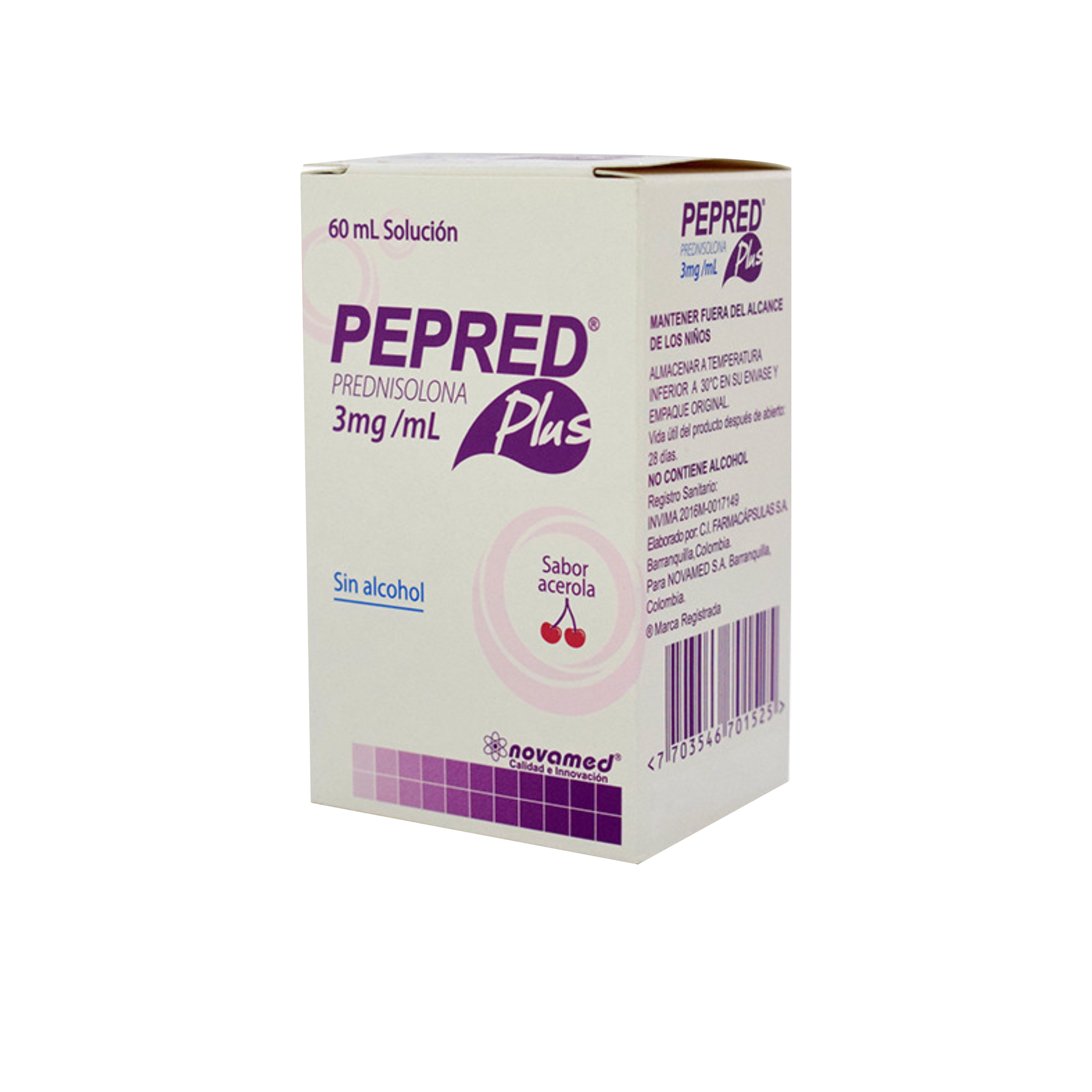 Pepred plus 3mg/mL sin alcohol 60 mL – Droguería Farma Economía