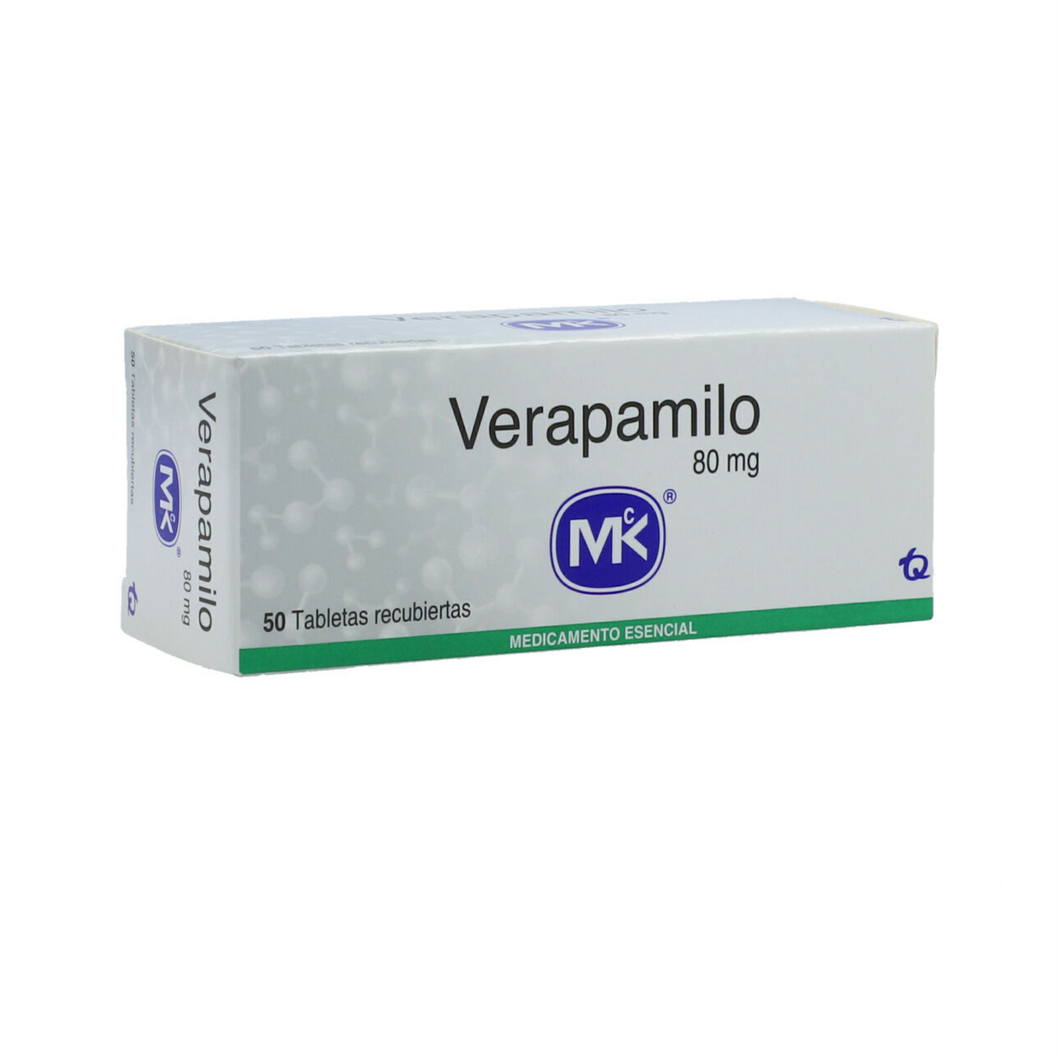Verapamilo 80 mg Caja x 50 Tabletas Recubiertas – Droguería Farma Economía